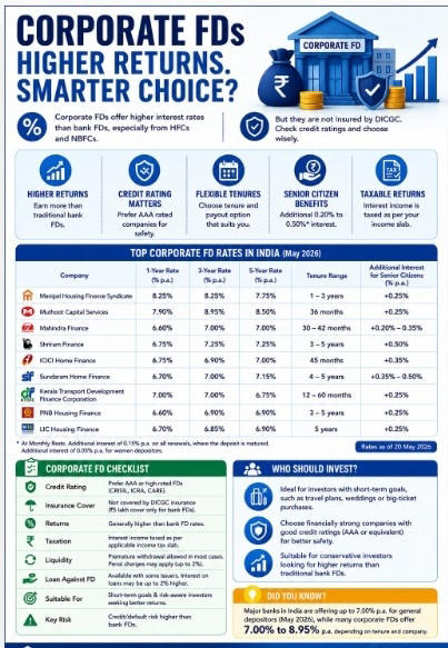 Choose your FD scheme: Corporate FDs offer higher returns, but are they ...