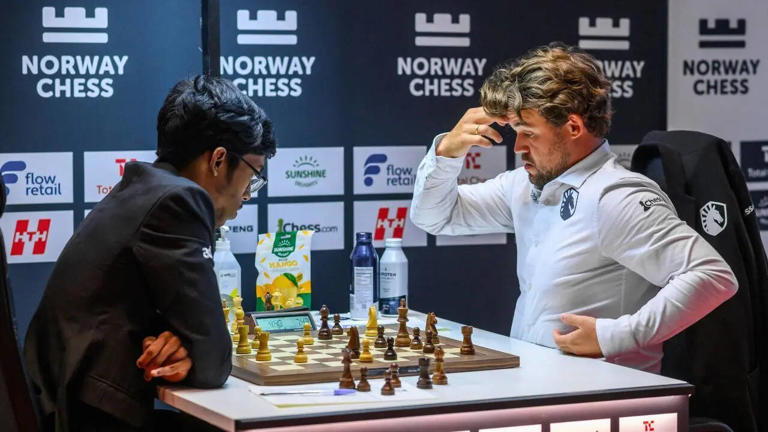 Norway Chess: R Praggnanandhaa shocks world No. 1 Magnus Carlsen in ...