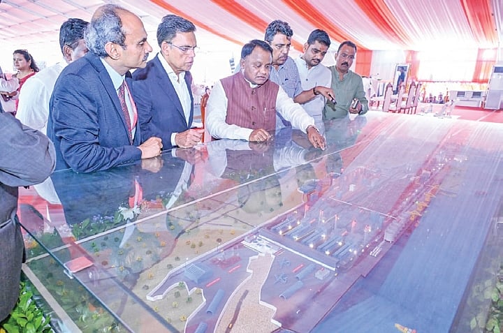 Majhi launches Rs 65,000 cr JSW steel plant construction work at Dhinkia