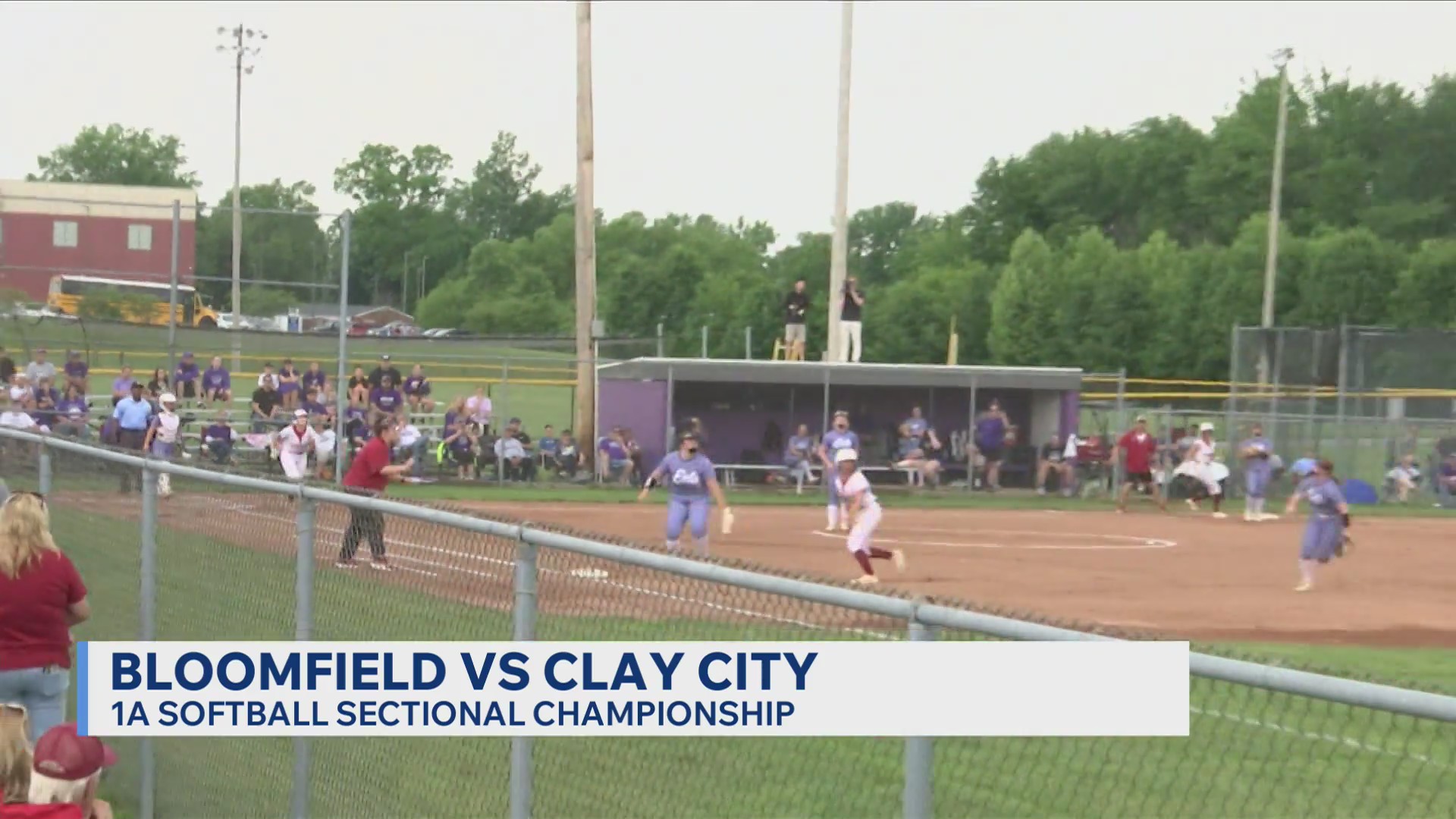 Bloomfield vs Clay City girls softball sectional