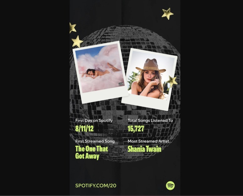 Spotify is celebrating its 20th birthday with a wrapped-like feature ...