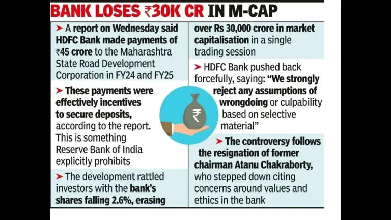 HDFC shares fall 2.6% over 'extra payout' report