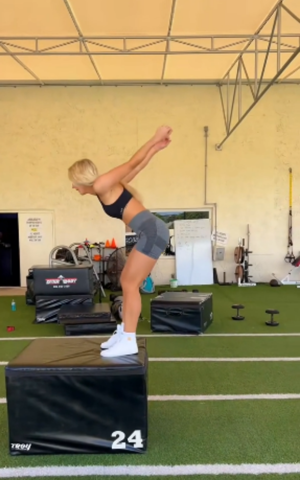 Jump height challenge testing power, control