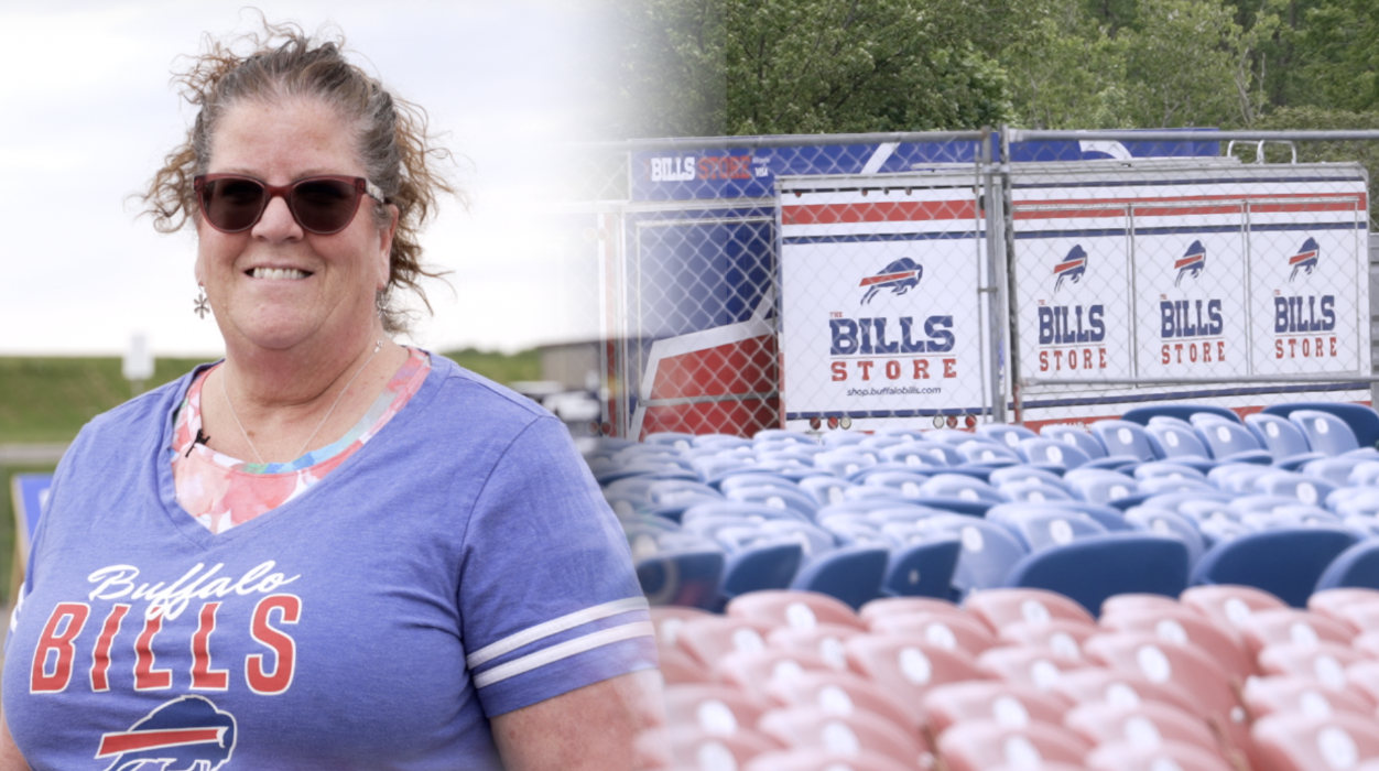 Buffalo Bills fans begin picking up memorabilia from the old Highmark ...