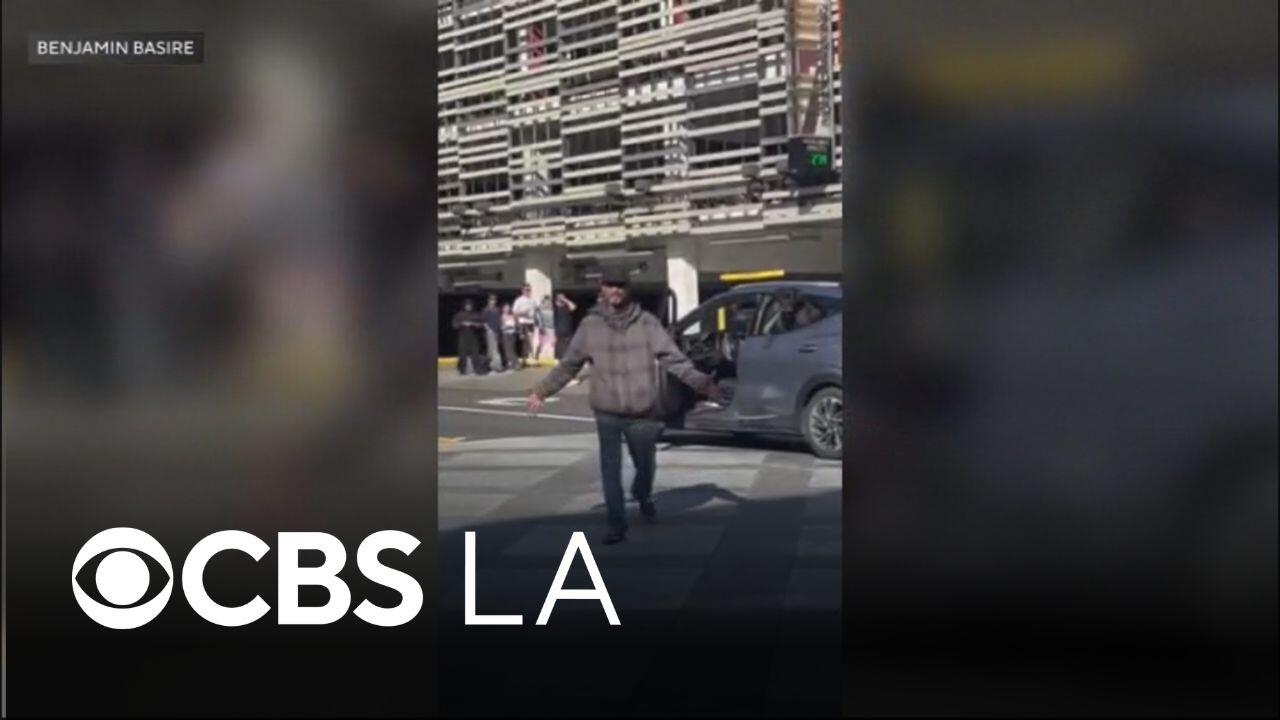 Man and his dog allegedly chase couple down Santa Monica street