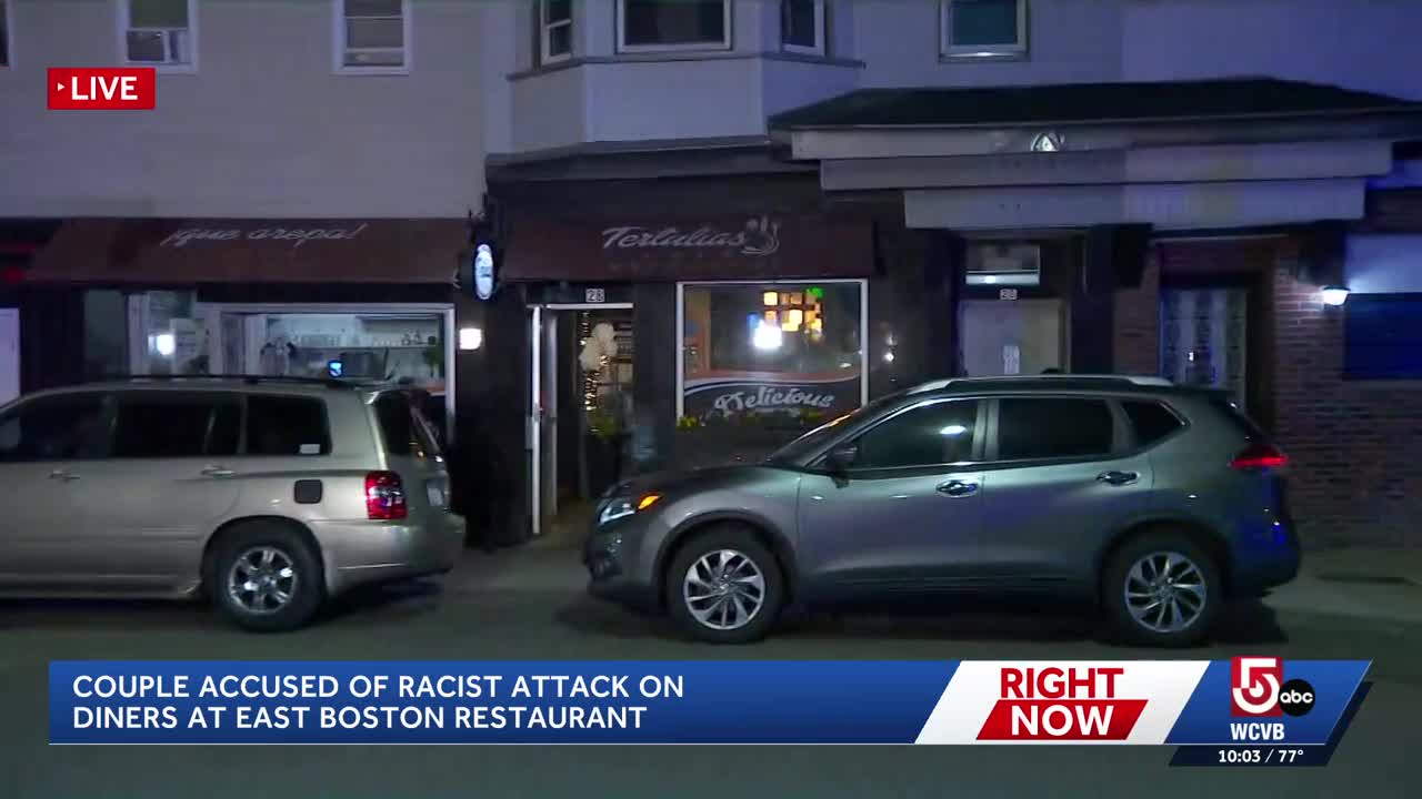 East Boston couple charged in alleged racist attack outside restaurant