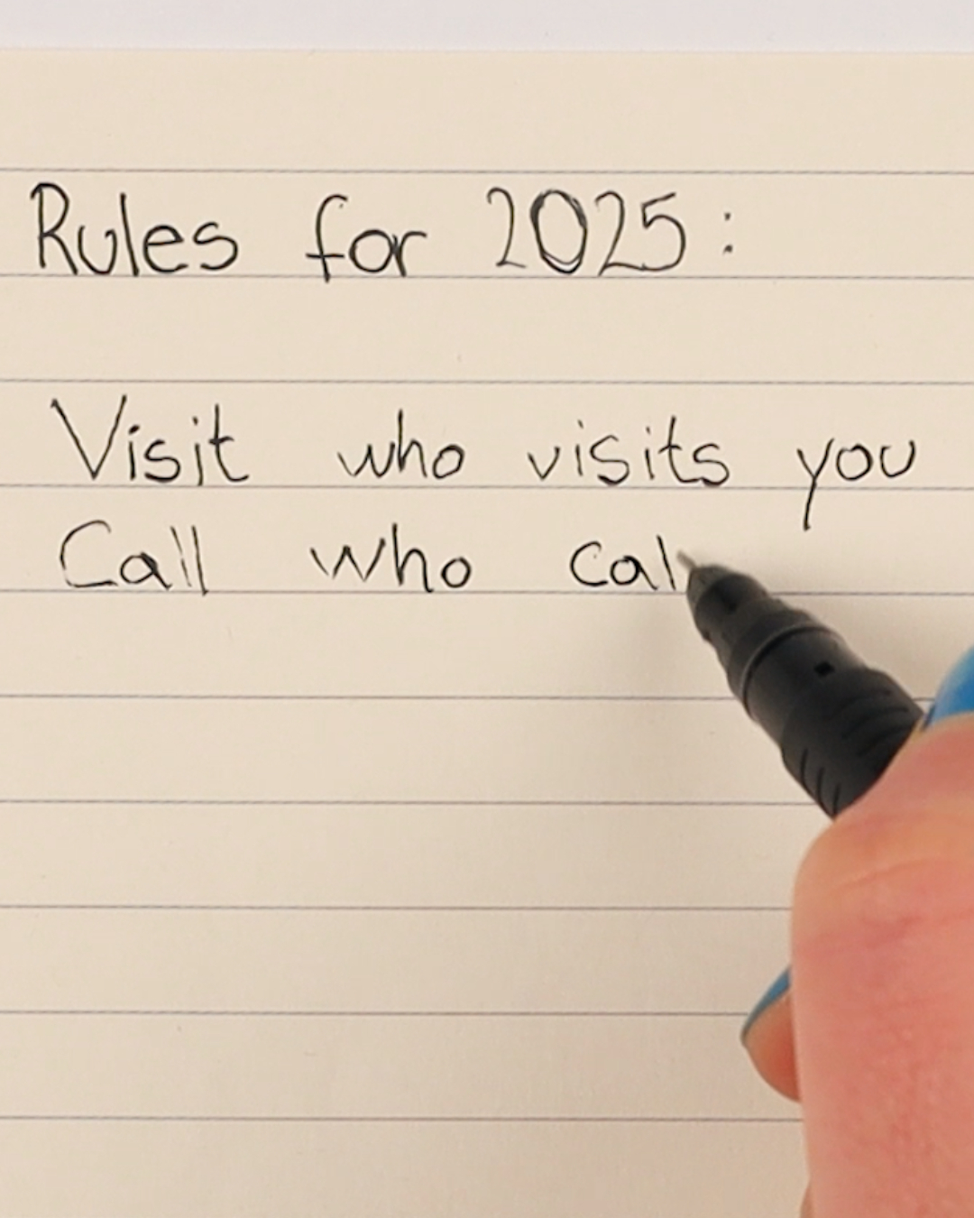 Reglas a seguir en 2025