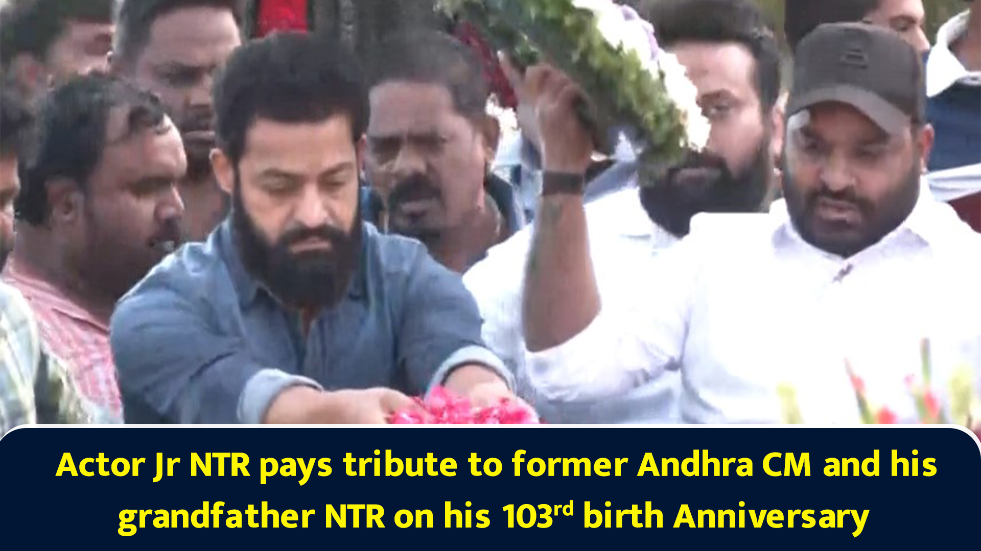Actor Jr NTR pays tribute to former Andhra CM and his grandfather NTR ...