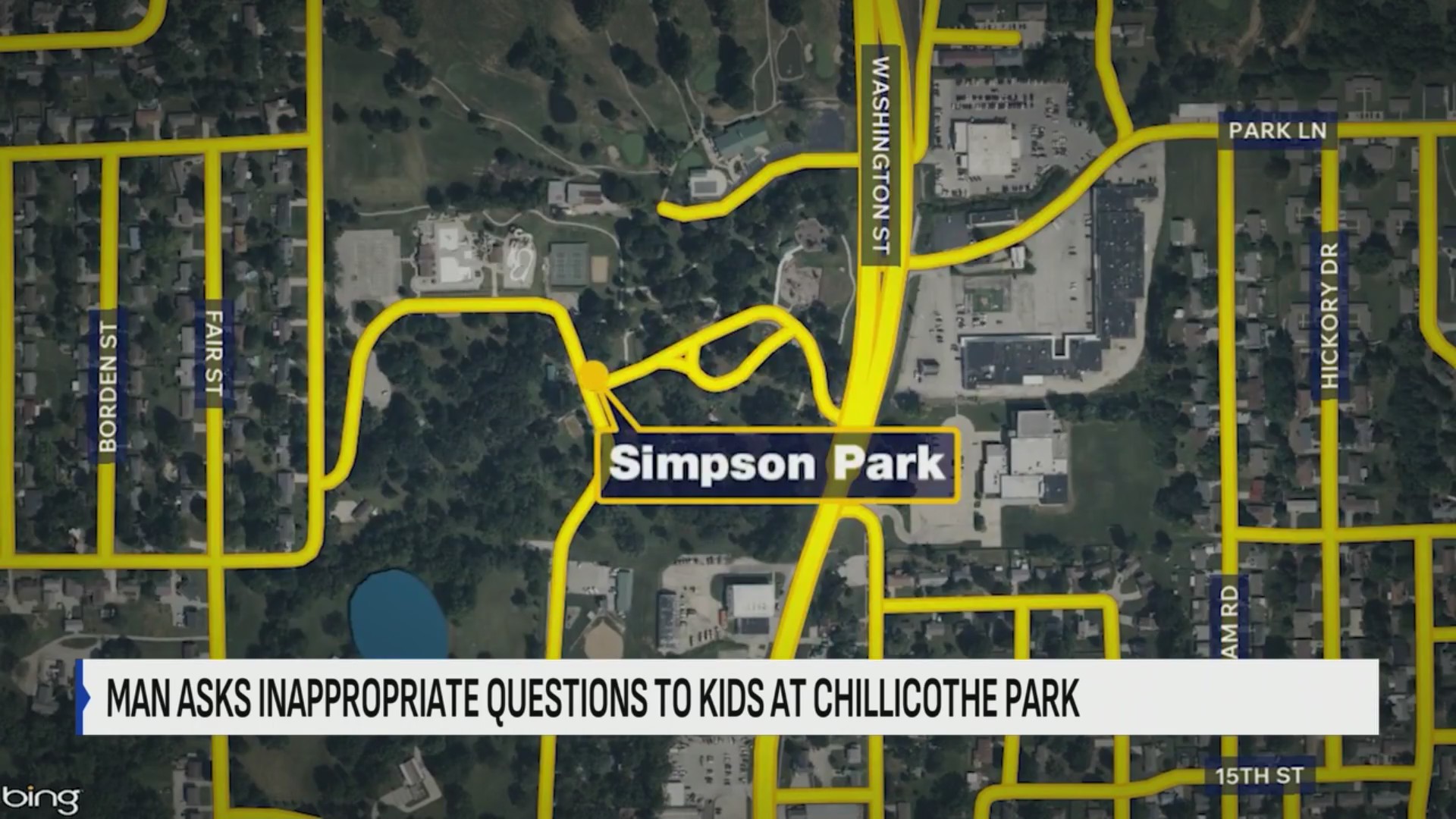 Man asks kids inappropriate questions at Chillicothe Park