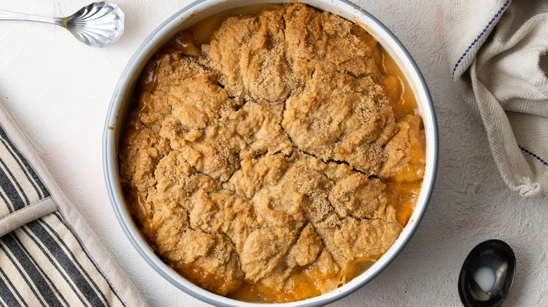 Cardamom peach cobbler recipe