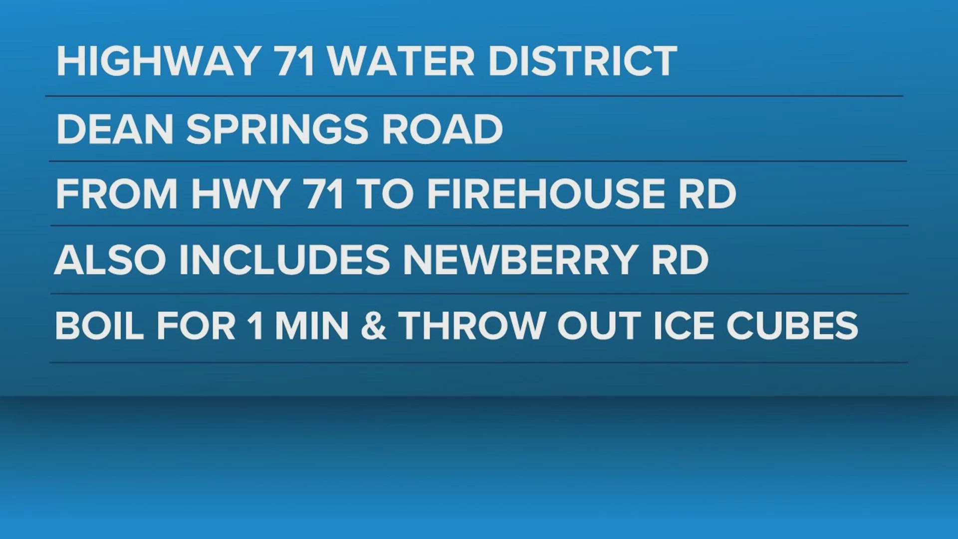 Latest news | Parts of Alma under boil order after a water main leak