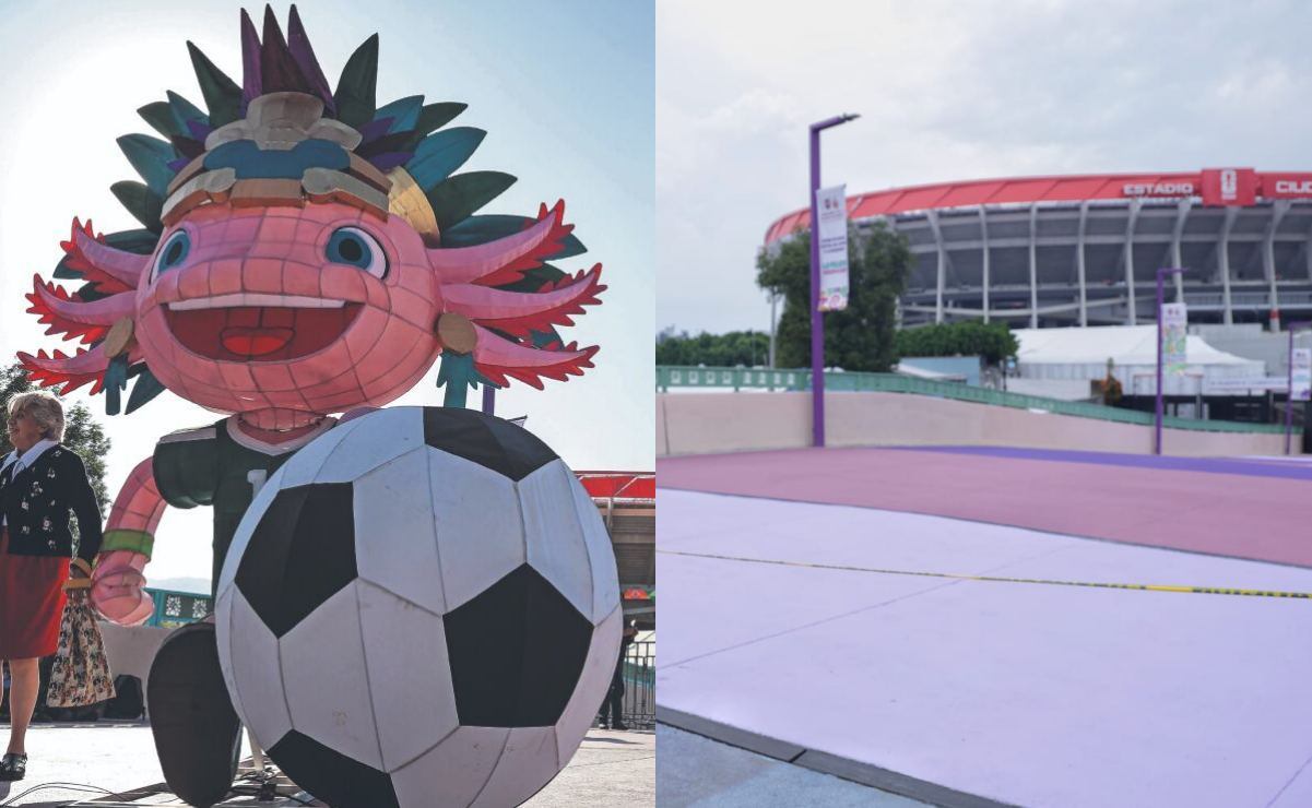 Pintura desgastada y cables expuestos; estadio de la CDMX y Cetram ...
