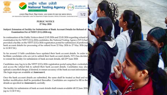 NEET UG 2026 big update: NTA extends fee refund deadline to June 22 ...