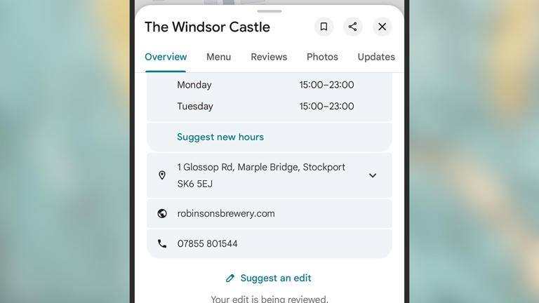Here's how to make changes or suggest edits in Google Maps