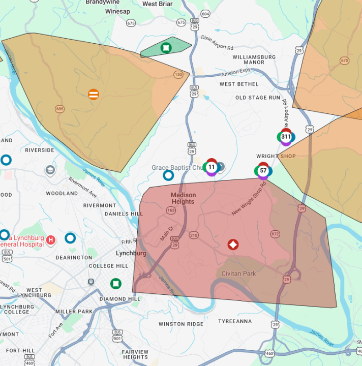 Over 4,000 without power in Central Virginia, according to Appalachian ...
