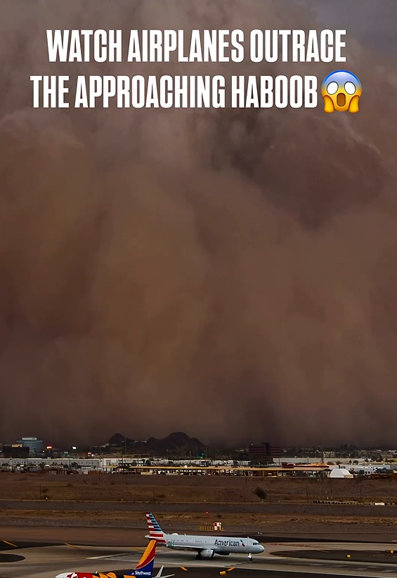 Massive haboob in Arizona monsoon | Planes navigate dust storm conditions