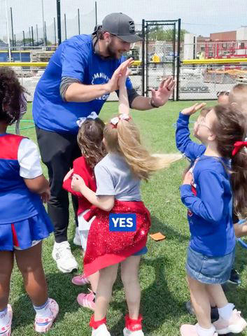 Josh Allen 'crashes recess' to surprise a group of kids at a Buffalo ...