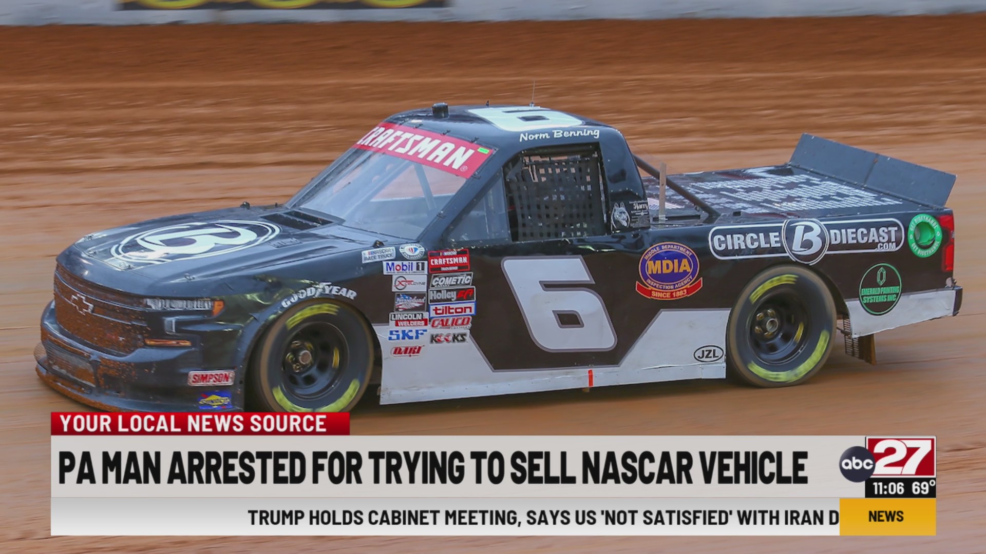 PSP: Pennsylvania man passed off NASCAR truck as street-legal, faked ...