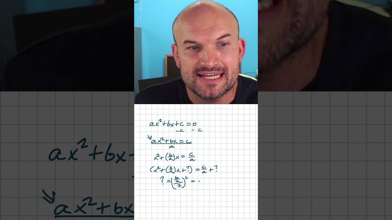 Where the quadratic formula actually comes from #algebra #math #shorts