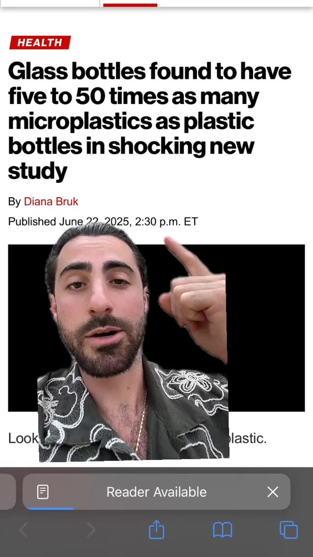 Apparently glass bottles contain more microplastics than plastic ...