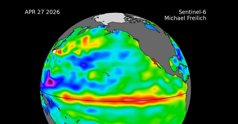 1,000 km wide El Nino build up: Massive wall of warm water seen in ...