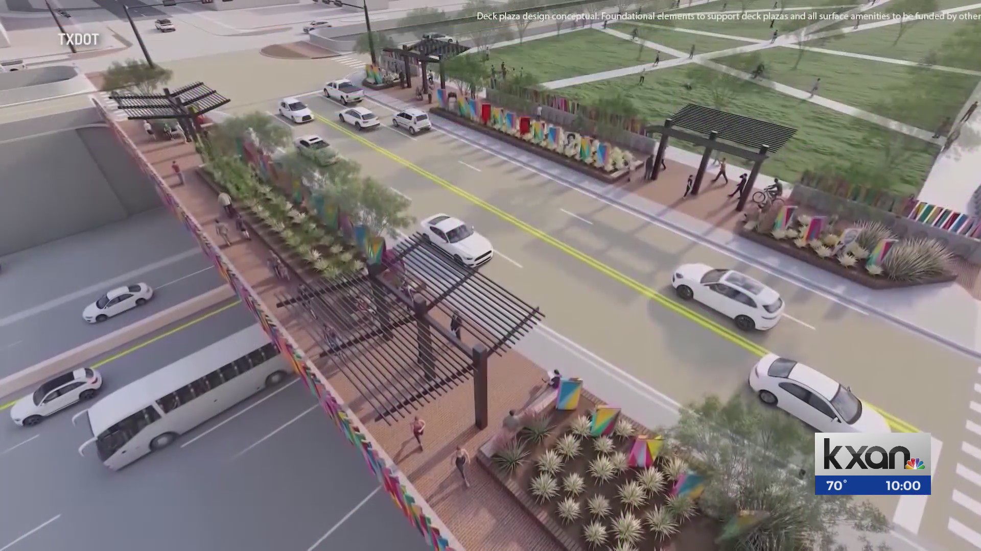 Mayor drops plan to scale back I-35 park deck project
