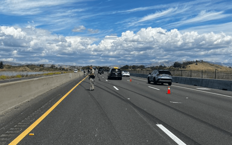 Menlo Park PD involved in solo vehicle crash on Dumbarton Bridge