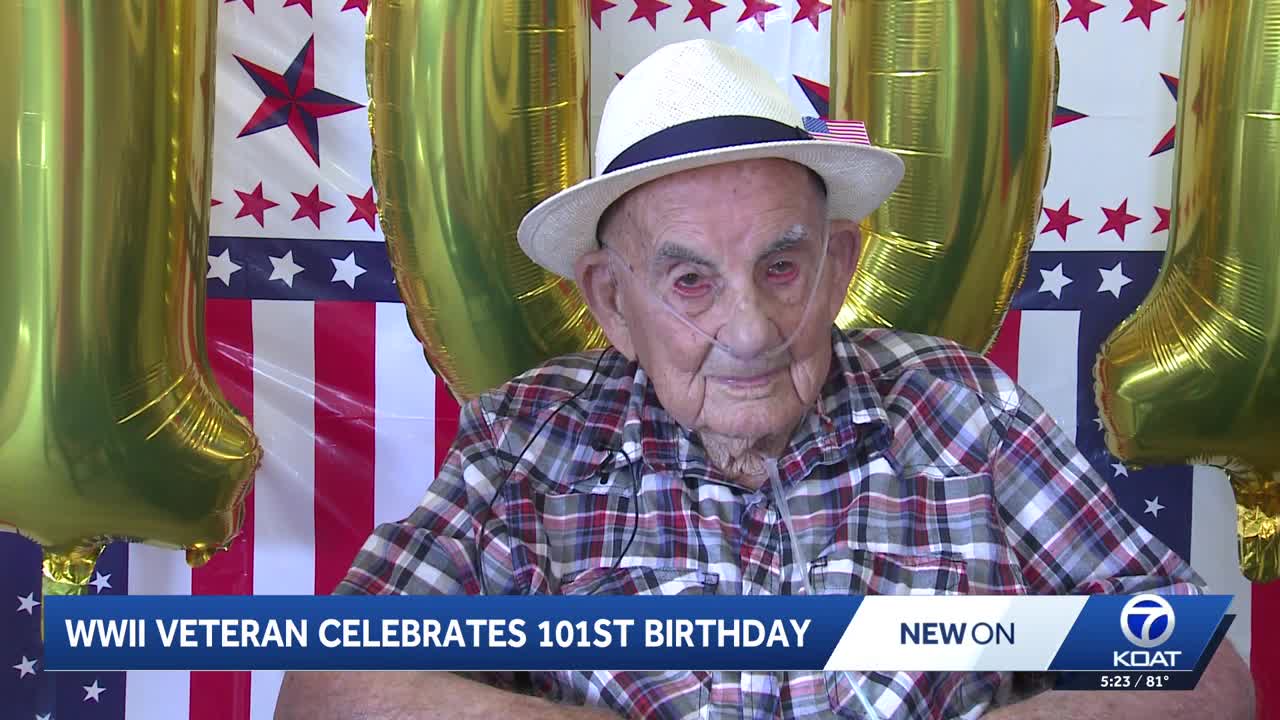 WW2 veteran celebrates 101st birthday