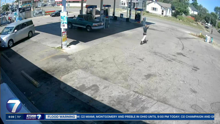 Surveillance video reveals new details about shootout at Dayton gas station