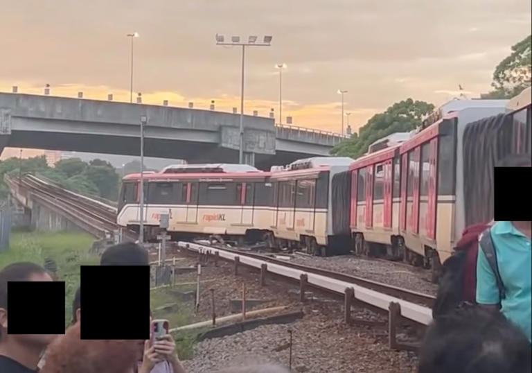 Rapid KL confirms train derailment near Chan Sow Lin disrupts Ampang ...