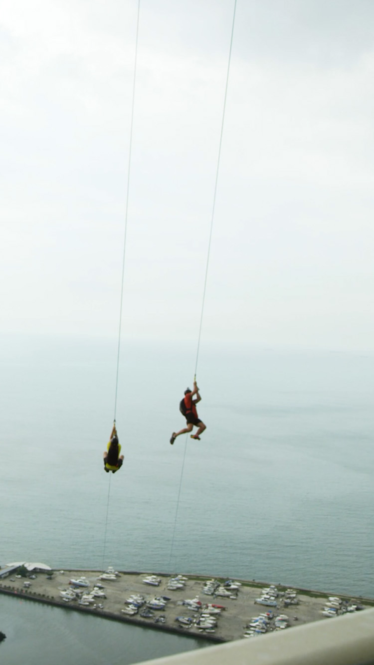 How long is this massive city zipline?
