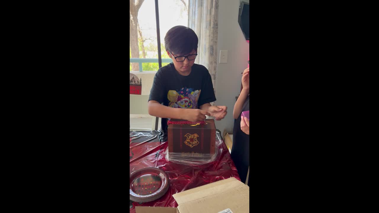 Three‑million‑view moment captures child receiving Hogwarts letter box