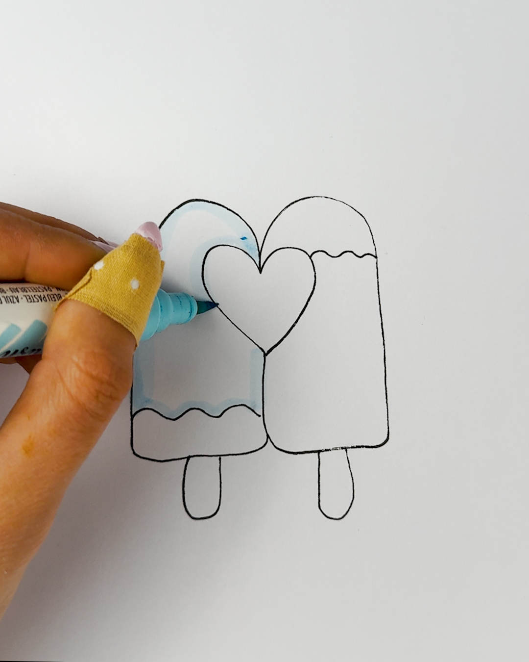 Divertido y lindo arte del amor de paletas 🍦