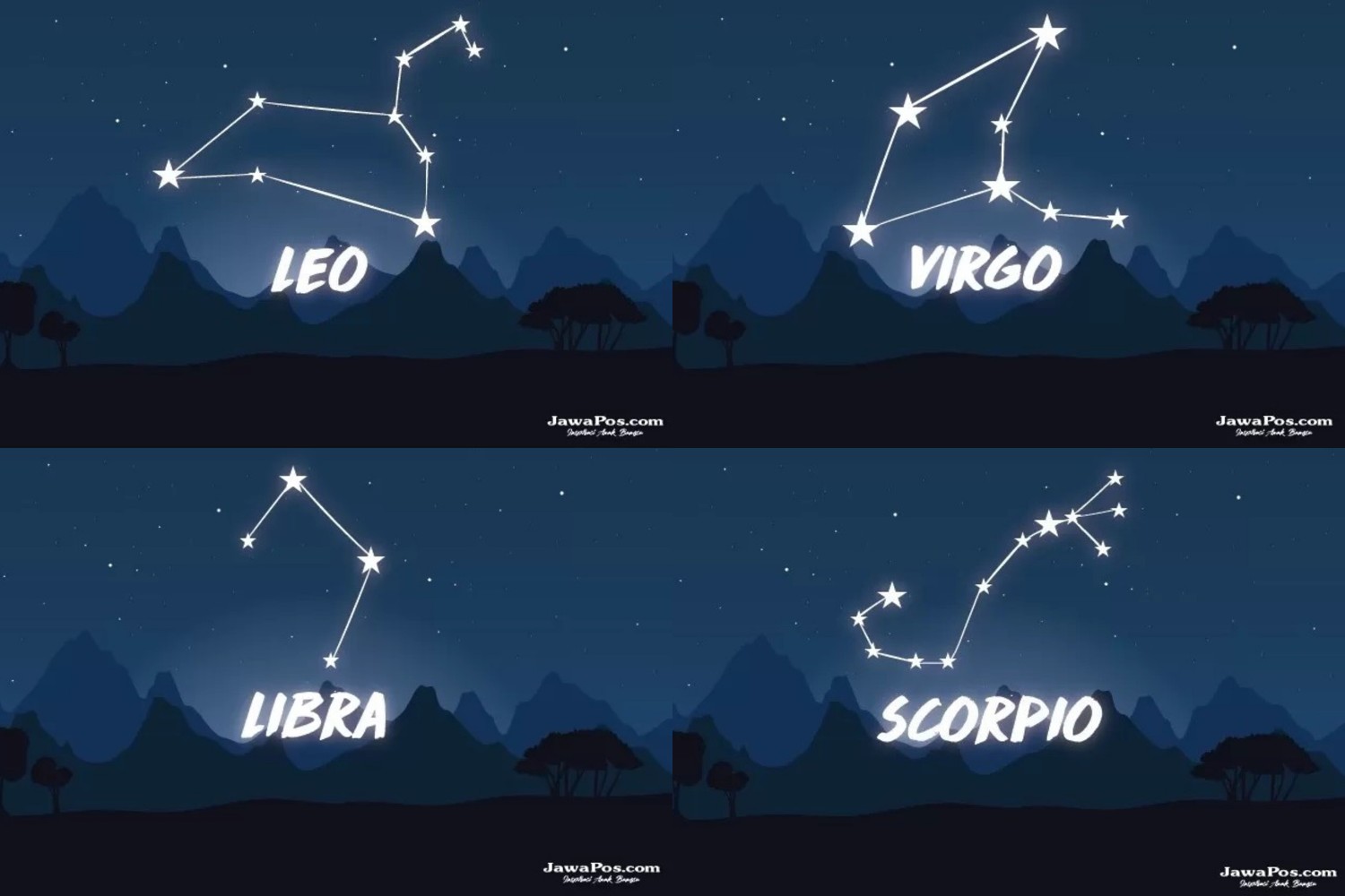 Ramalan zodiak Leo, Virgo, Libra, dan Scorpio bulan Juni 2026
