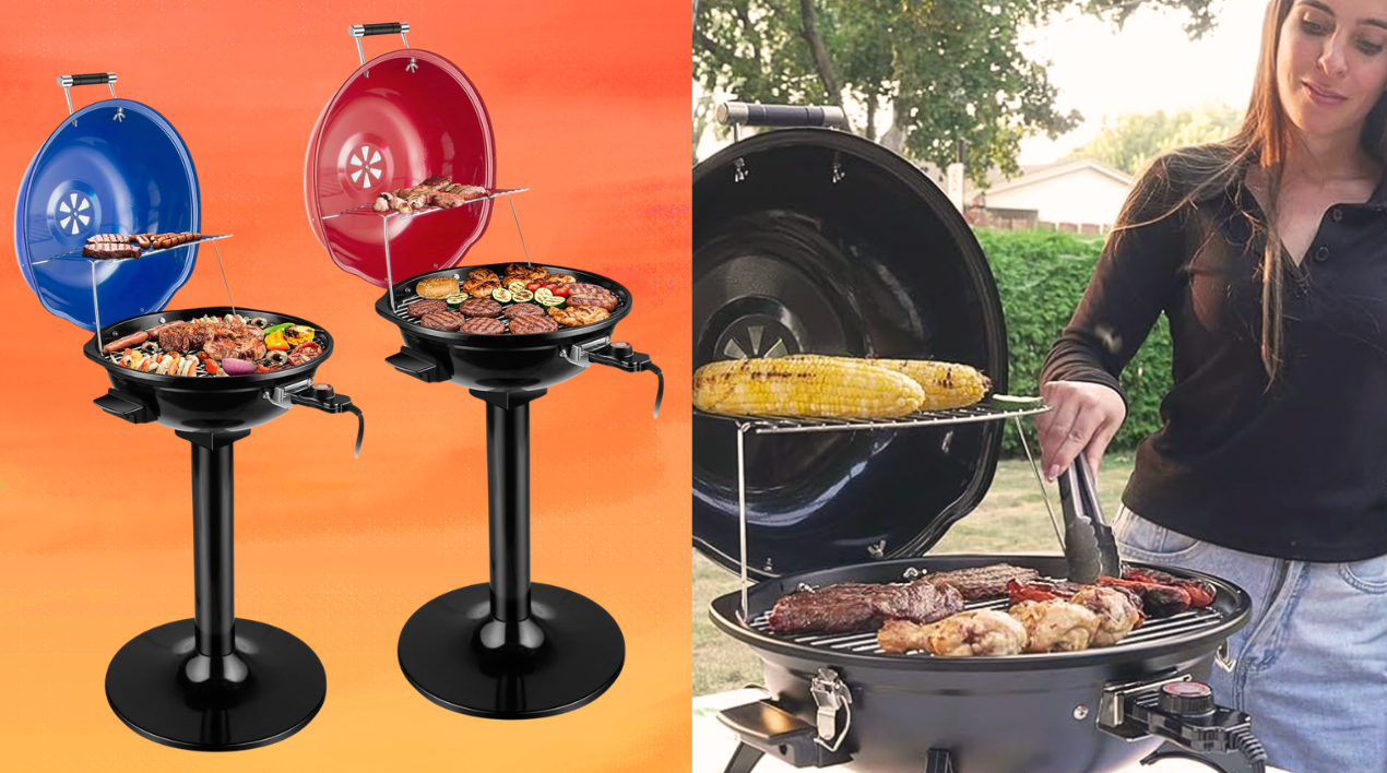 This 20% off electric grill cooks indoors or out without the hassle of ...