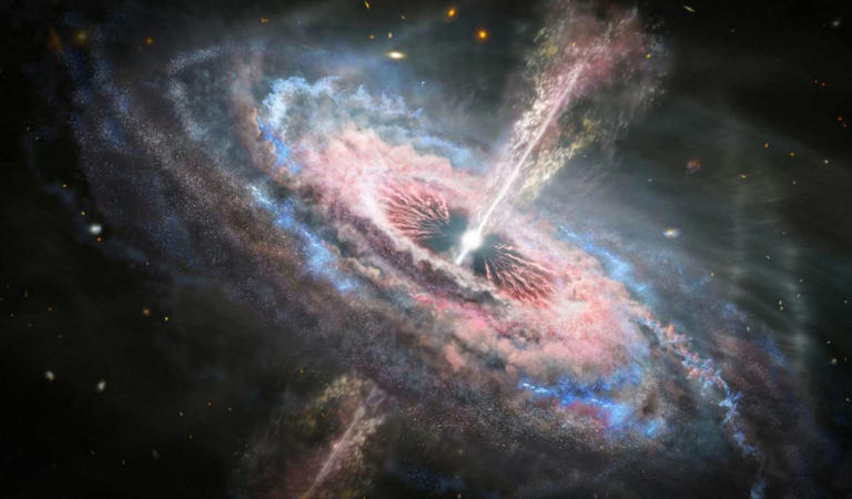 Webb halla un agujero negro que nació antes que su galaxia