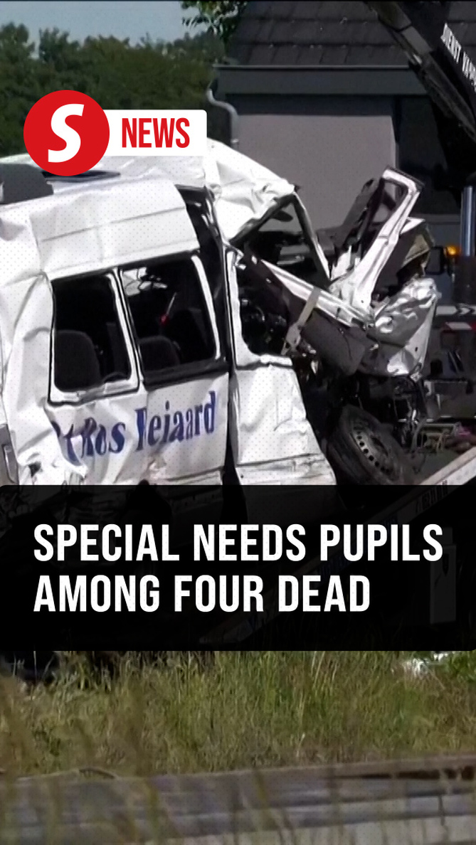 Belgian train hits school minivan, killing four including pupils