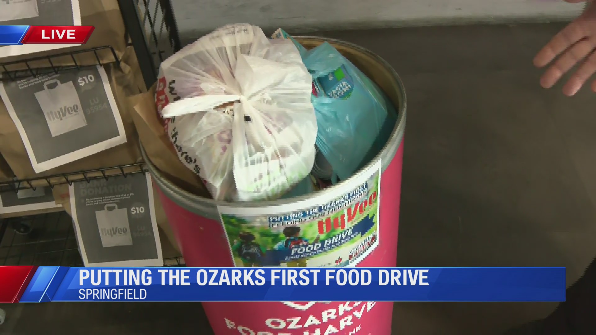 Helping families in need with Putting The Ozarks First Food Drive