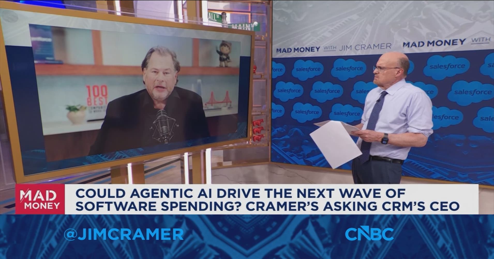 Salesforce CEO Marc Benioff goes one-on-one with Jim Cramer