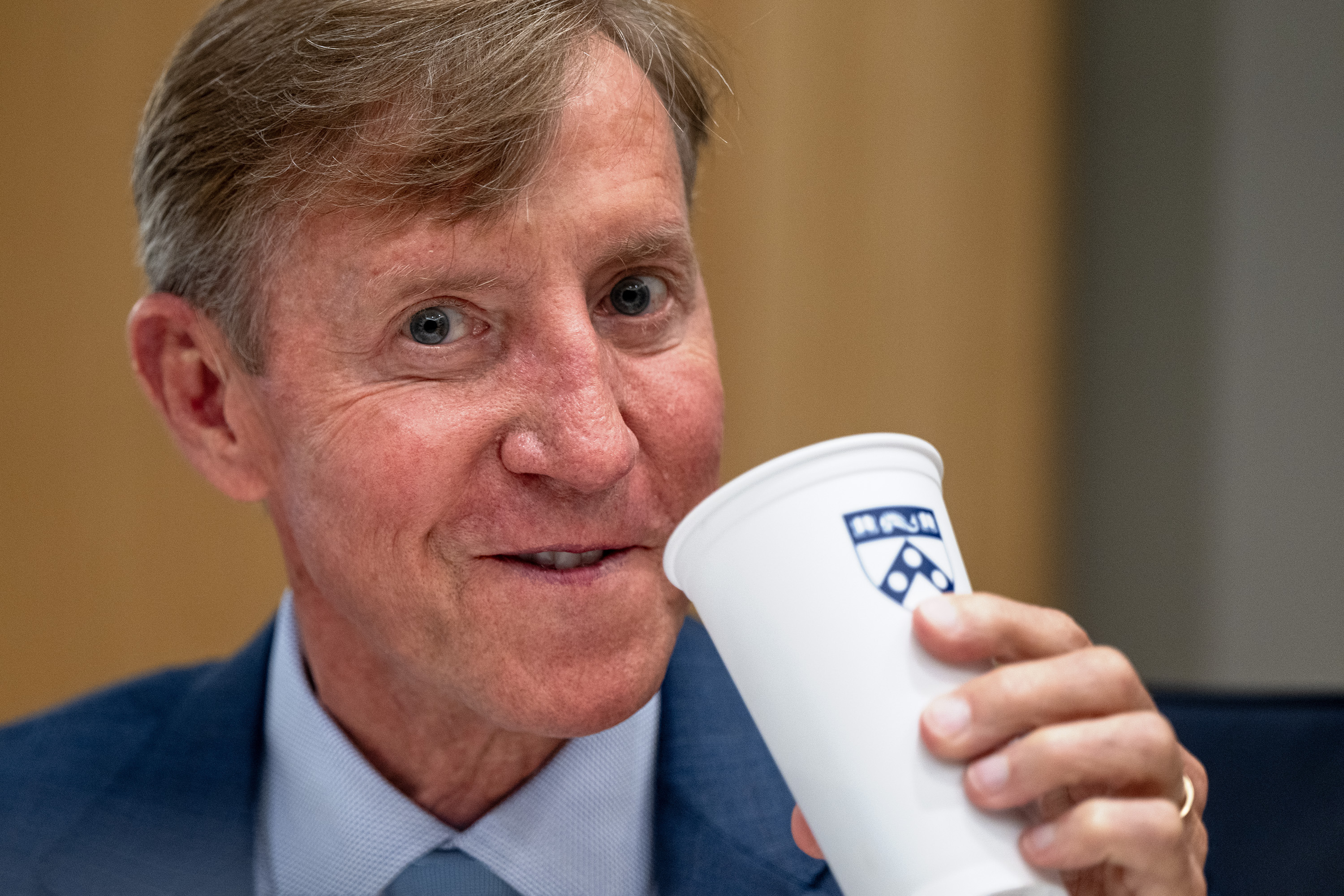In a rare interview, Penn’s president opens up about leading the school ...