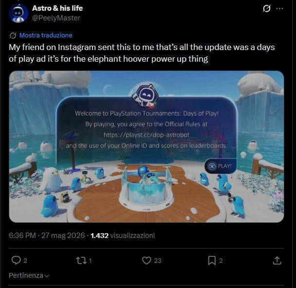 Astro Bot ha ricevuto un nuovo aggiornamento a sorpresa, ma non ...