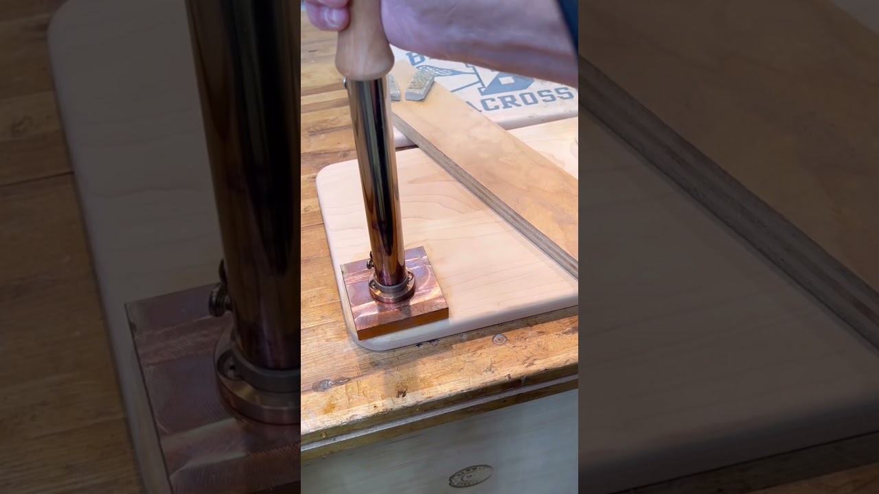 Wood branding with Gearheart Industry branding iron #woodworking #tools ...
