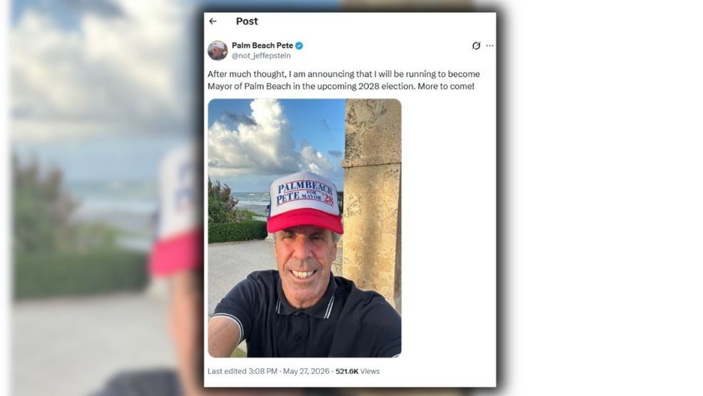 Palm Beach Pete, described as Jeffrey Epstein lookalike, launches run ...