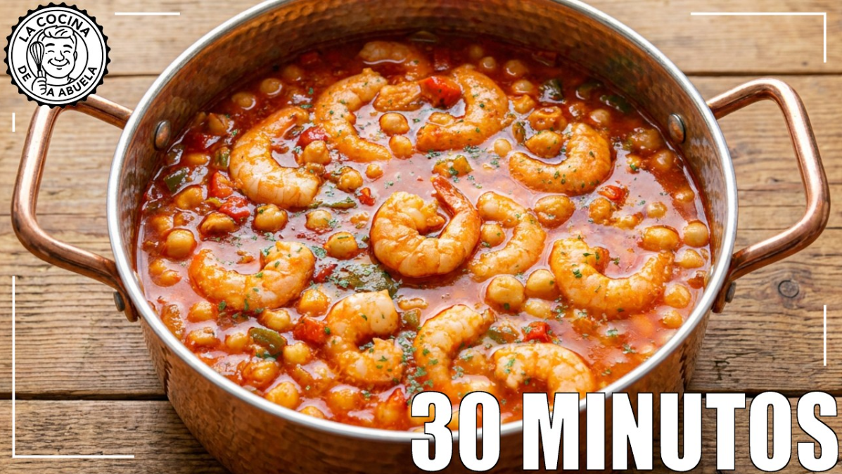 Estofado Tradicional con 10 Gambas 3 Trucos de la Abuela que Cambian Todo