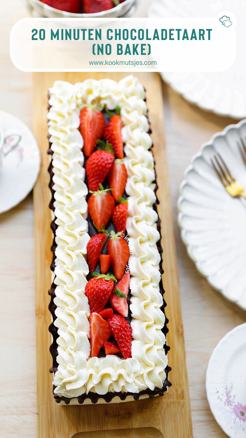 No bake chocolade taart recept