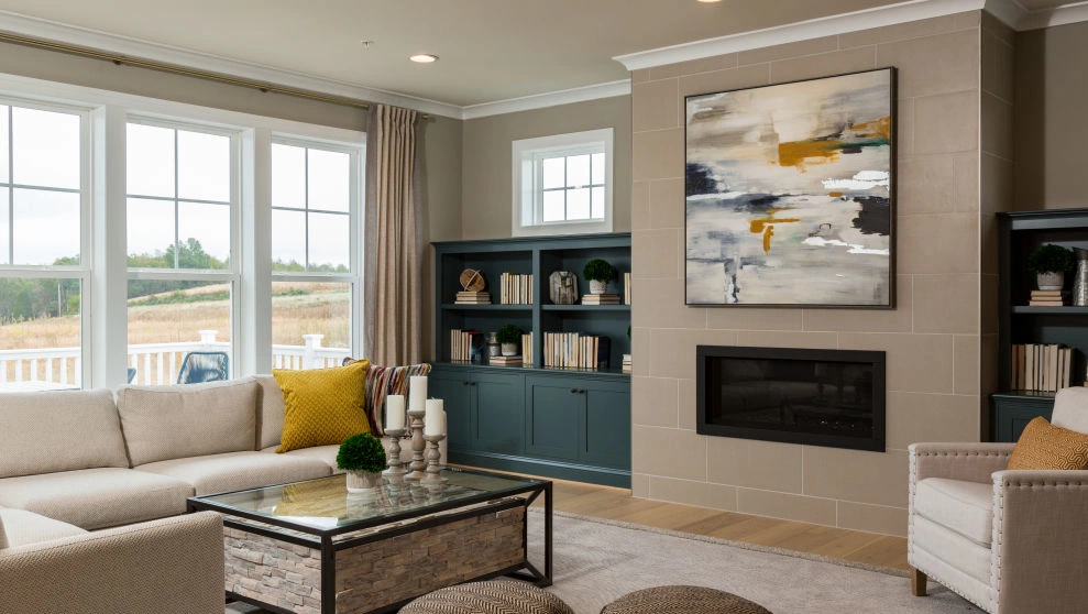 Earthy tones and color-drenching set 2026 living room trends