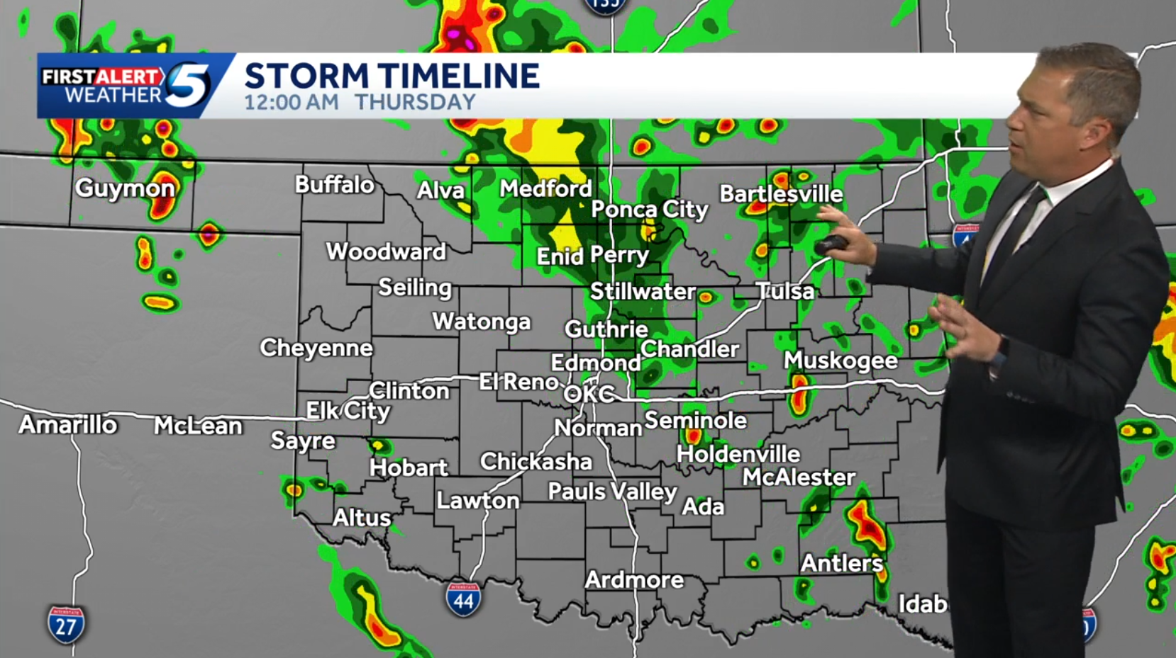 Timeline: Rain persists across central Oklahoma with minimal severe ...