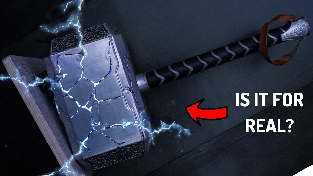 I made real Thor's hammer with lightning effect!