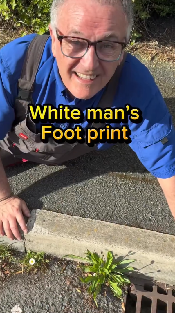 White man’s footprint