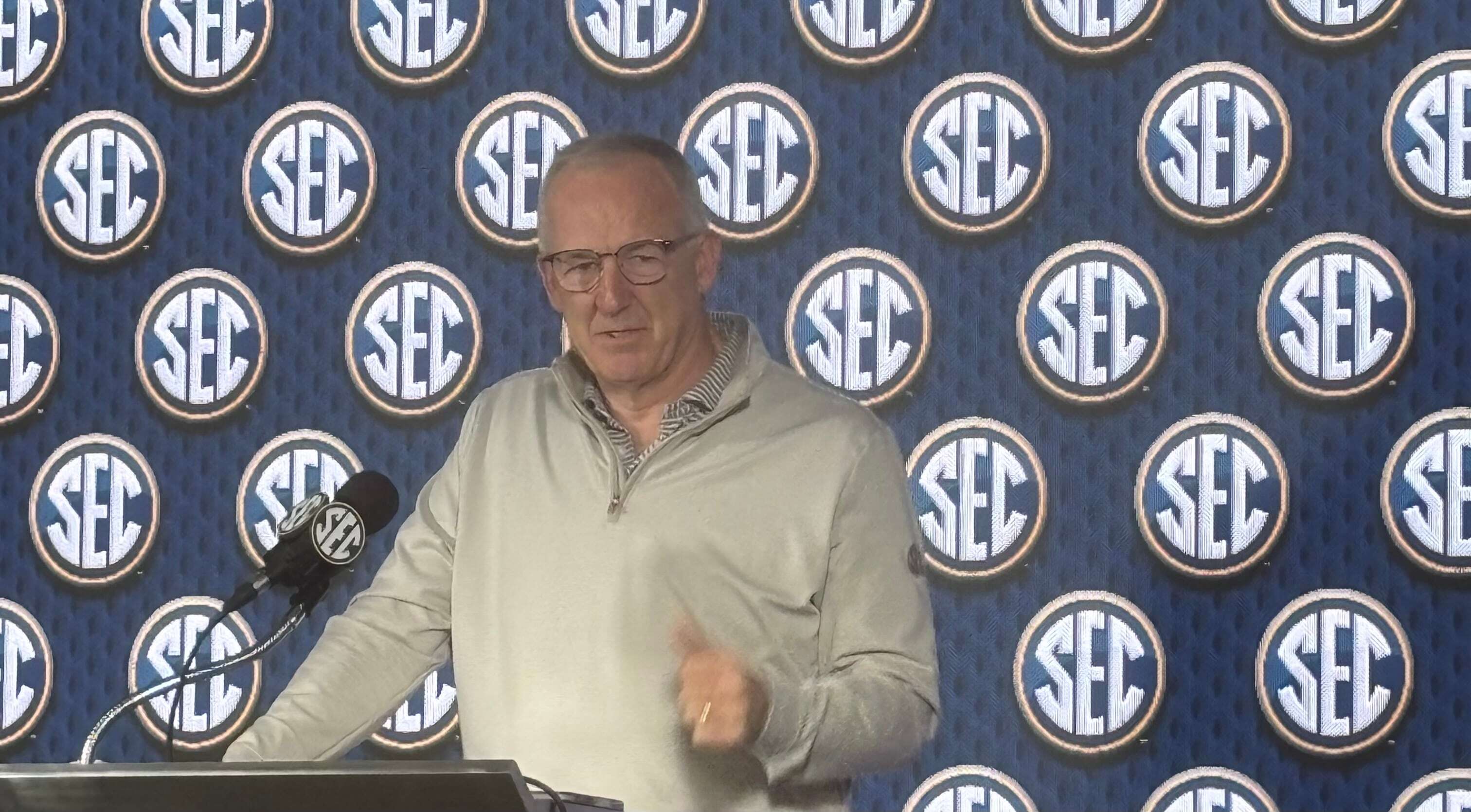Greg Sankey reacts to Arkansas’ Hunter Yurachek rant about about ...